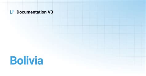 Bolivia Documentation V3