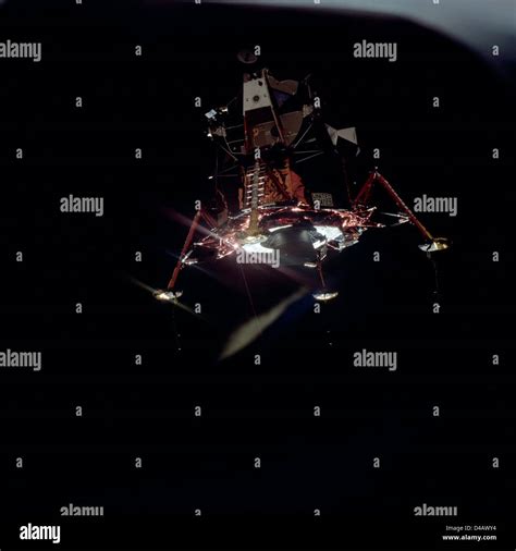 The Apollo Mission S Lunar Module Separates From The Command Module As Part Of The Historic