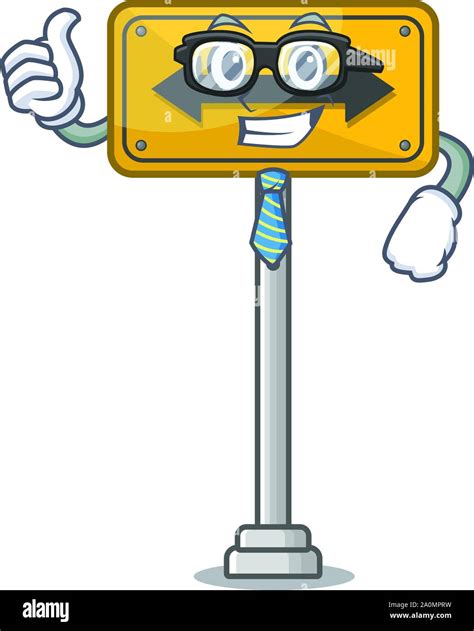 Businessman Pass On Either Side Shaped Character Stock Vector Image