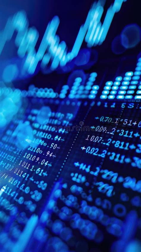 Stock And Forex Trading Chart Digits And Numbers Binary Data And Digital Code Concept