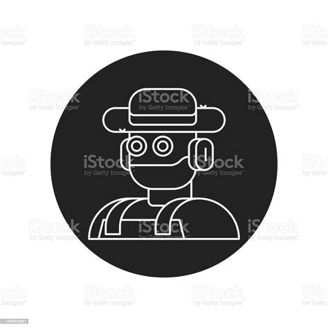 미래 로봇 농부 블랙 글리프 아이콘 농업 Iot 스마트 농업 검은 선형 아이콘 웹 페이지 앱에 서명합니다 편집 가능한 스트로크