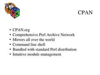 GUI Programming With Perl GTK PPT