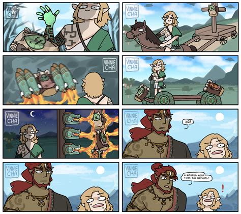 Игровой юмор 7 смешных комиксов про The Legend Of Zelda Tears Of The Kingdom Смешные