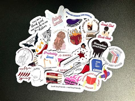 Sticker Pack Smut Club Smut Book Stickers Etsy