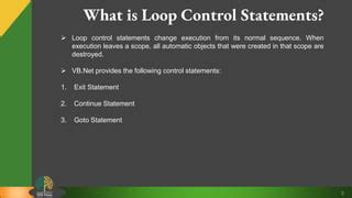 Loop Control Statements PPT