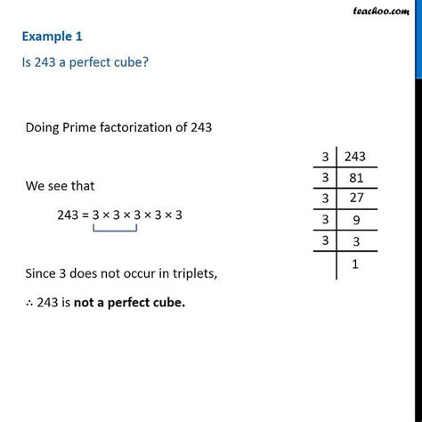 Example Is A Perfect Cube Chapter Class Checking If P