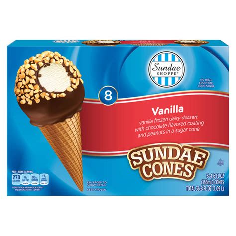 Sundae Shoppe Vanilla Sundae Nut Cones Same Day Delivery Or Pickup Aldi