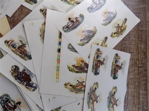 Staré Dětské Obtisky Lovecký Motiv Myslivecký Aukro