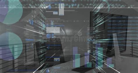 Animation Of Screens With Statistical Data Processing Against Empty