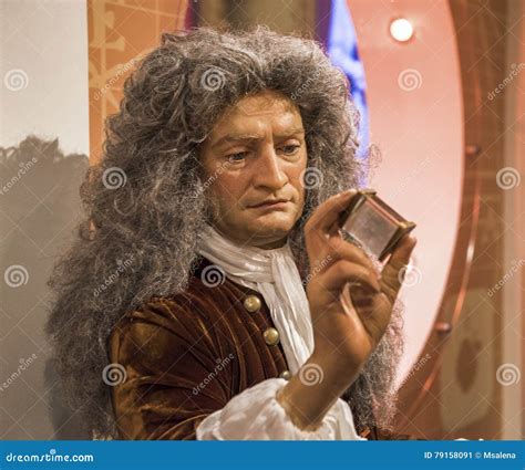 Sir Isaac Newton Uk Postage Stamp Editorial Photo