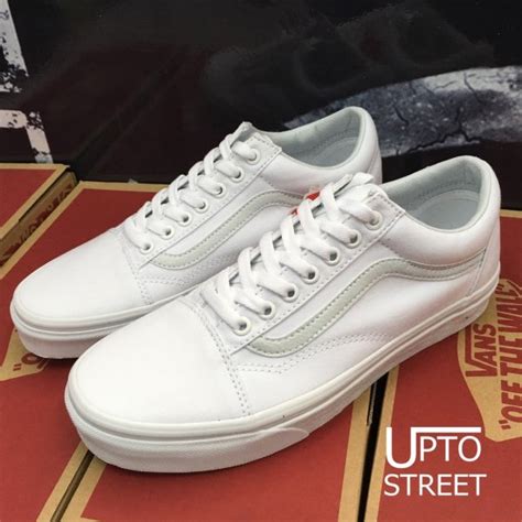 รองเท้า Vans Old Skool True White สีขาว ของแท้ Uptostreet