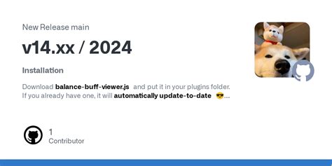 Release V14xx Lts · Nomi Sanbalance Buff Viewer · Github