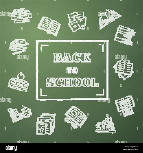 Back School Set School Doodle Stock Vector Images Alamy