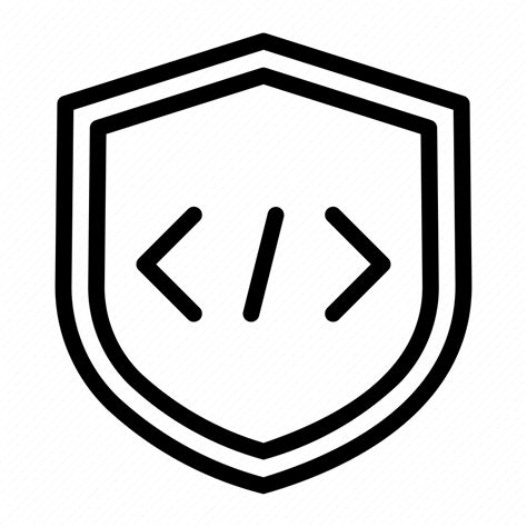 Defense Security Coding Programming Code Protection Software Icon