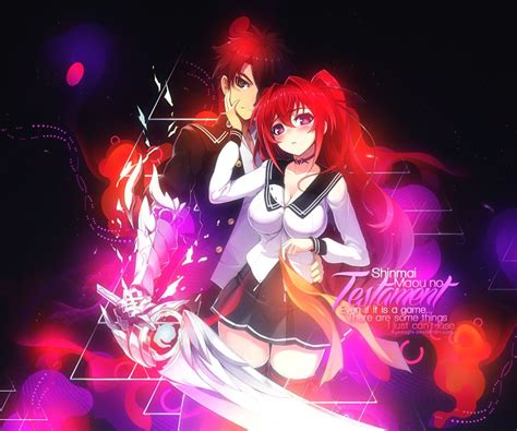 Mobile Wallpaper Anime Shinmai Maou No Testament Chisato Hasegawa