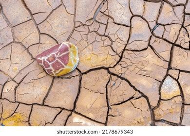 Full Frame Textured Background Dry Soil Stock Photo 2178679343
