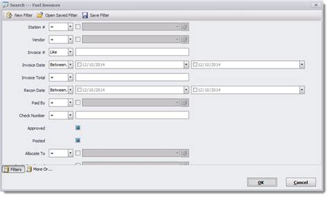 Fuel Invoices Viewing Existing Invoices