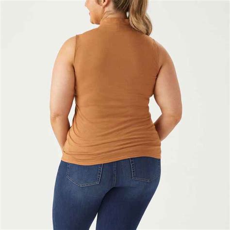 Womens No Yank Mock Neck Tank Duluth Trading Company