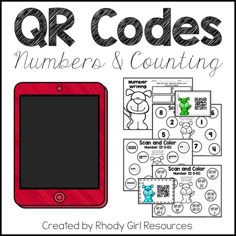 Qr Code Activities Numbers And Counting Rhody Girl Resources