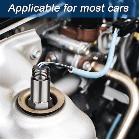 O2 Sensor Adapter 2pcs Oxygen Sensor Spacer Extender O2 Sensor Bung Extender Isolator For