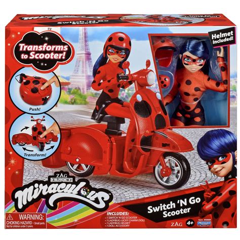 Set De Joaca Miraculous Switchn Go Scooter Emagro