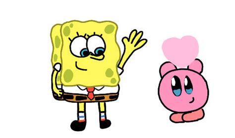 Spongebob And Kirby By Nickdesigner3853 On Deviantart