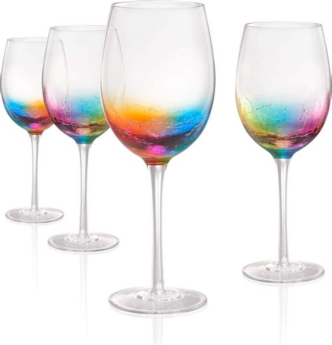 Artland Neon 18 Ounce Goblet Set Of 4 Goblets And Chalices