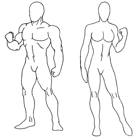 Blank Person Template Clipart Best
