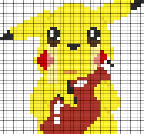 Pikachu Perler Pattern