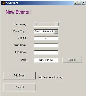 Example Of GUI That You Have To Fill For Adding A New Event In Your Download Scientific Diagram