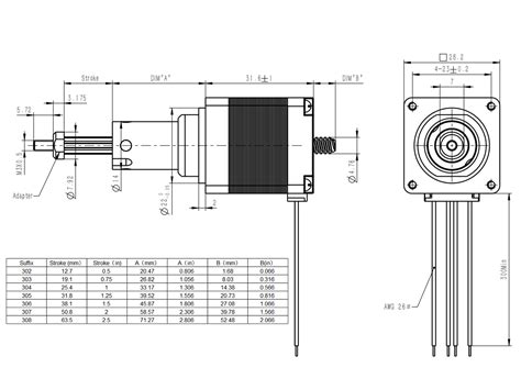Nema 11 28mm Stepper Motor Lead Screw Linear Actuator Stepper Motor Lead Screw Linear