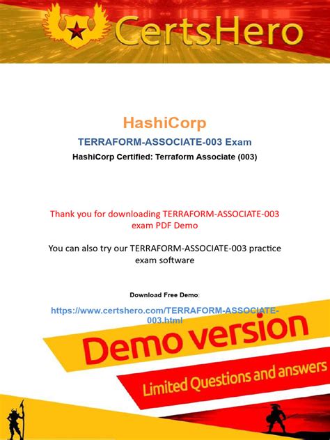 Terraform Associate 003 Demo Pdf Virtual Machine Computer