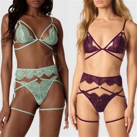 Jual La Senza Strappy Cut Out Lace Bra Set 11152352 Shopee Indonesia