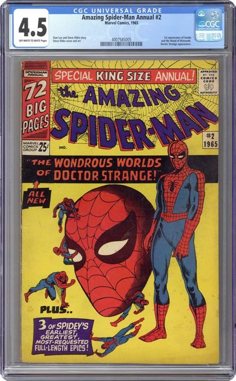 Amazing Spider Man 1963 1st Series Annual 2 Cgc 45