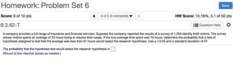 Solved Homework Problem Set 6 Save Score 0 Of 10 Pts 5 Of