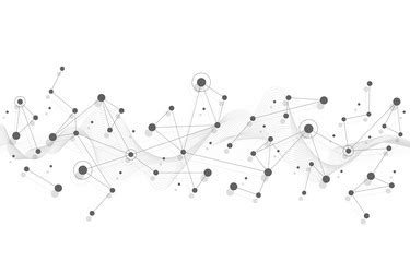 Abstract Technology Dot And Line Connection Vector Image