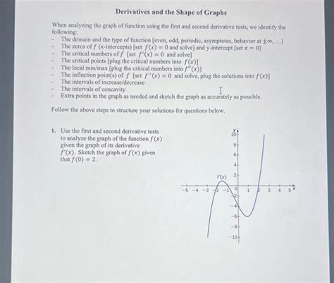 Solved 2 Use The First And Second Derivative Tests To Chegg