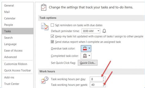 How To Set Up Task Working Hours In Outlook ExcelNotes