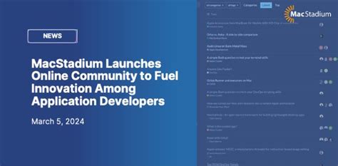 Macstadium On Linkedin Macstadium Launches Online Community To Fuel