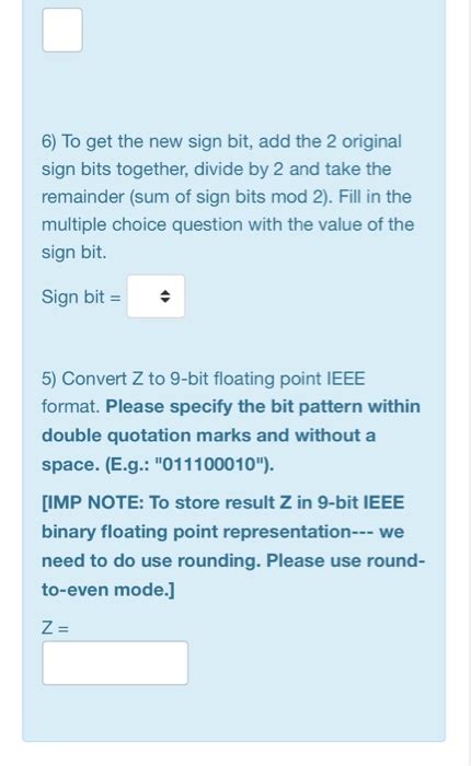 Solved Consider A 9 Bit Floating Point Representation Based