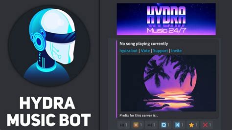 Hydra Best Music Bot Setup Hydra Bot Discord Commands Techie