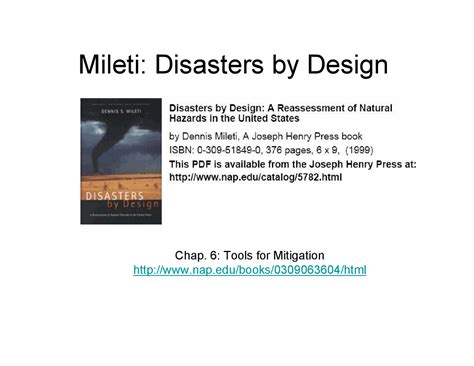 Tools For Mitigation Lecture Slides Geog 3402 Docsity