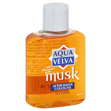 Aqua Velva Aftershave Cologne, Musk, 3.5 fl oz (103 ml)