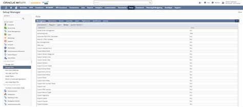 Settings For NetSuite