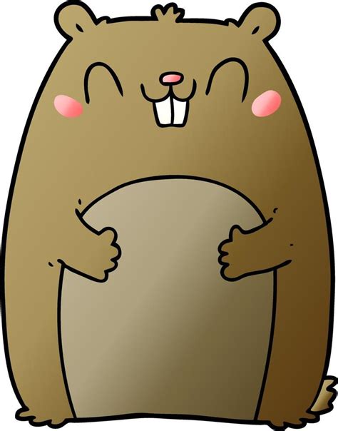 cartoon happy gopher 12254992 vector art at vecteezy