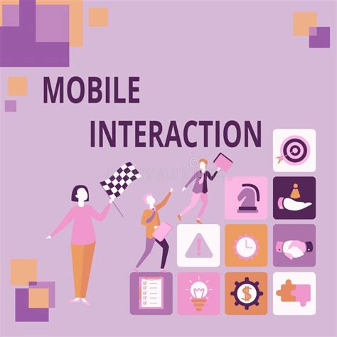 Inspiration Showing Sign Mobile Interaction Concept Meaning The