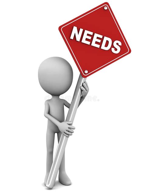 Needs Stock Illustration Illustration Of Require White
