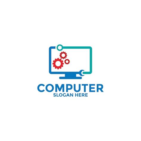 Modelo De Logotipo De Computador Logotipo De Reparo De Computador