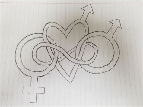 Got Bored At Work Decided To Draw A Mmf Bi Poly Symbol Totally Made It Up On The Spot So If