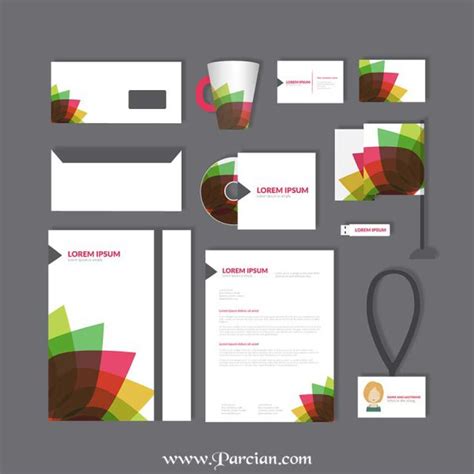 نمونه ست اداری فتوشاپ دانلود فایل گرافیکی فتوشاپ طراحی ست اداری با